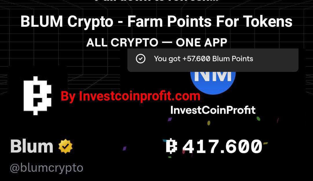 Blum Airdrop Review: Mine and Farm Points for $BLUM Tokens (Exchange Coming) - Invest Coin Profit